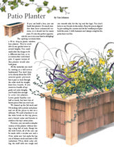 Patio Planter Project Download – Popular Woodworking