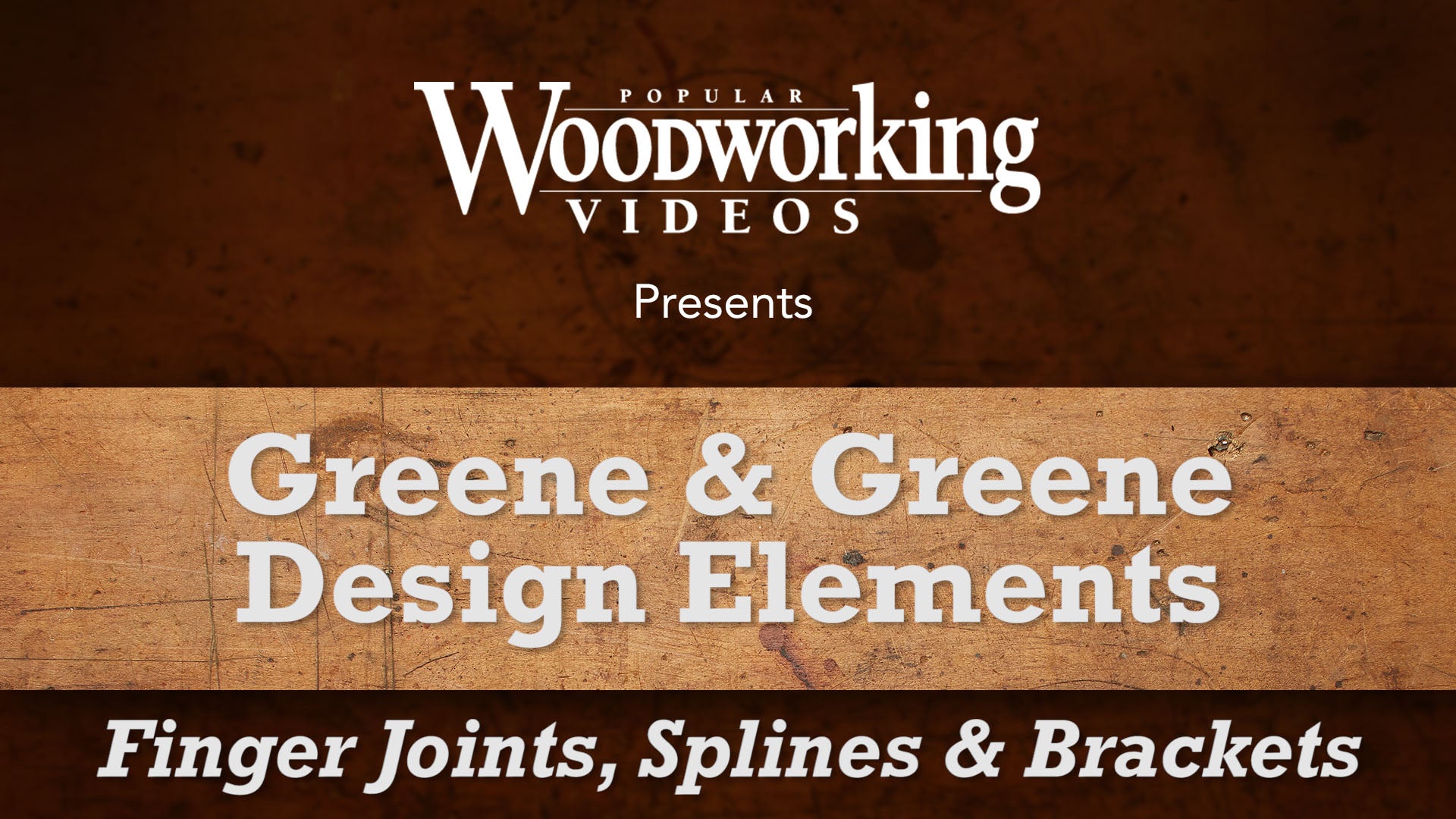Greene & Greene Design Elements: Finger Joints, Splines & Brackets Vid ...