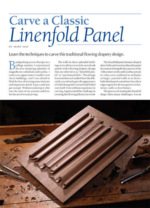 Carve a Linenfold Panel Digital Download – Popular Woodworking