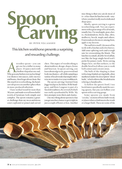 Spoon Carving Digital Download – Popular Woodworking