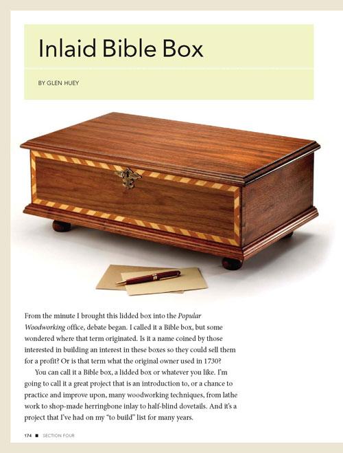 Bible Inlay Box Project Download – Popular Woodworking