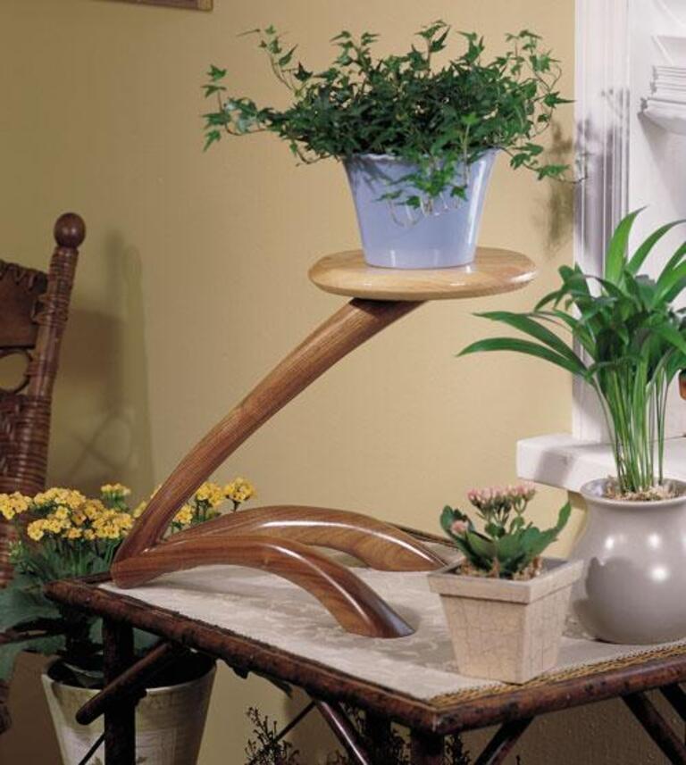 Freeform Plant Stand Project Download – Popular Woodworking