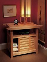 Asian-Style Bedside Table Project Download – Popular Woodworking