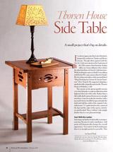 Thorsen House Side Table Project Download – Popular Woodworking