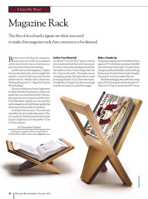 Magazine Rack Project Download – Popular Woodworking