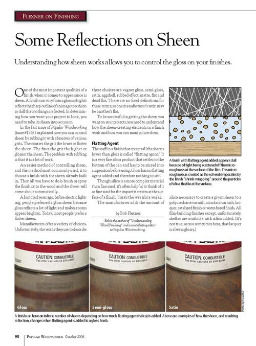 Flexner on Finishing: Some Reflections on Sheen Digital Download ...