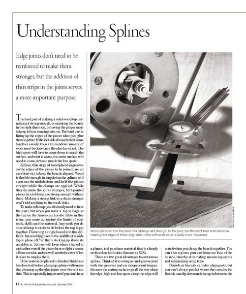 Understanding Splines Digital Download – Popular Woodworking
