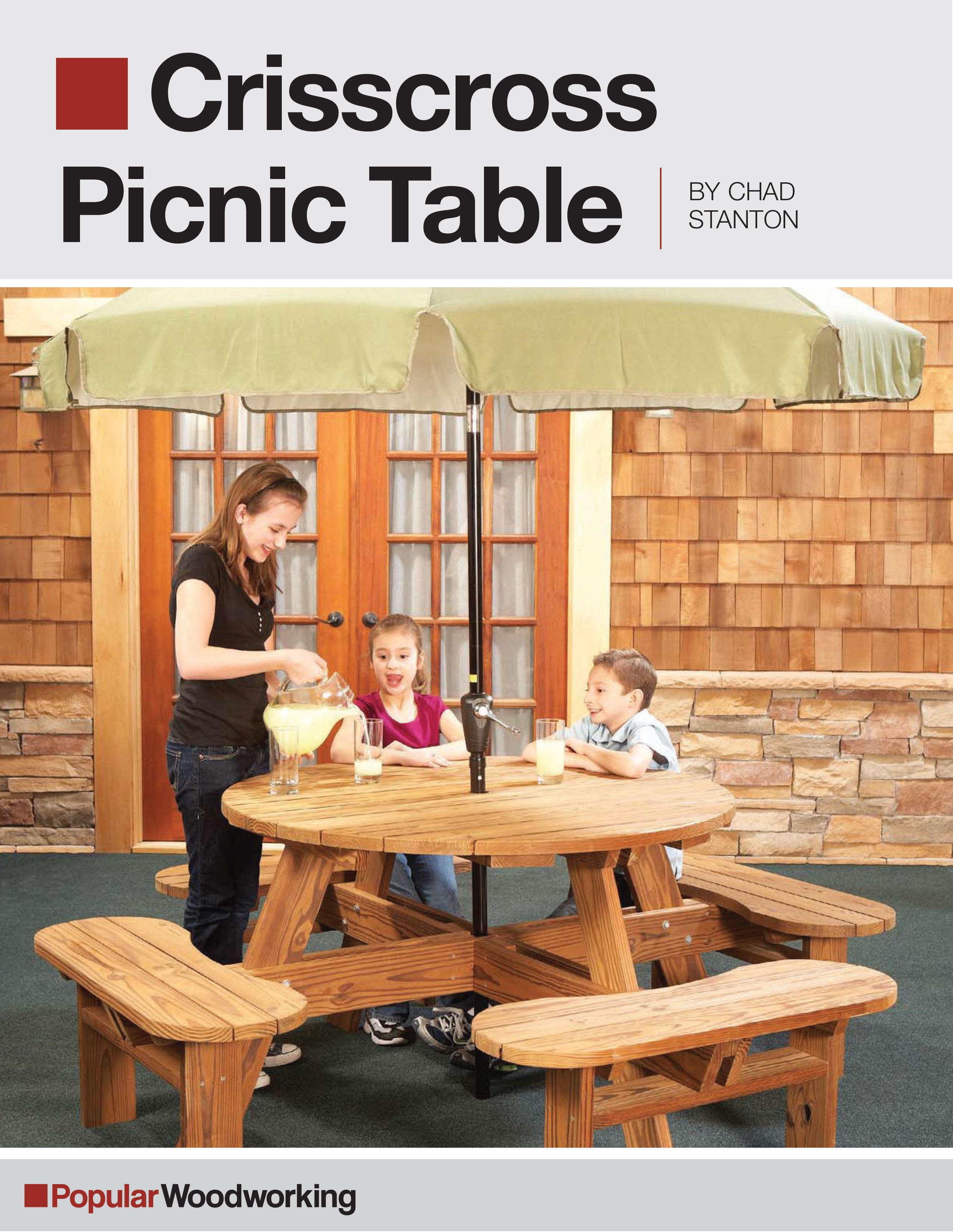 Crisscross Picnic Table Project Download – Popular Woodworking