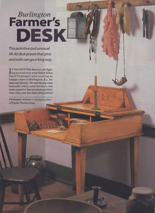 Burlington Farmer's Desk Project Download – Popular Woodworking